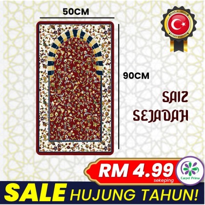 BORONG 100 PCS SEJADAH BALDU TURKEY 90CMX50CM/ BUATAN TURKEY/ SEJADAH ...