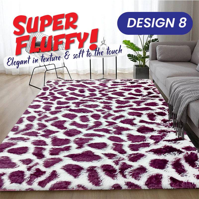 Fluffy Design Ruffle Shaggy 120cmx160cm / 40MM Thickness Living Room ...